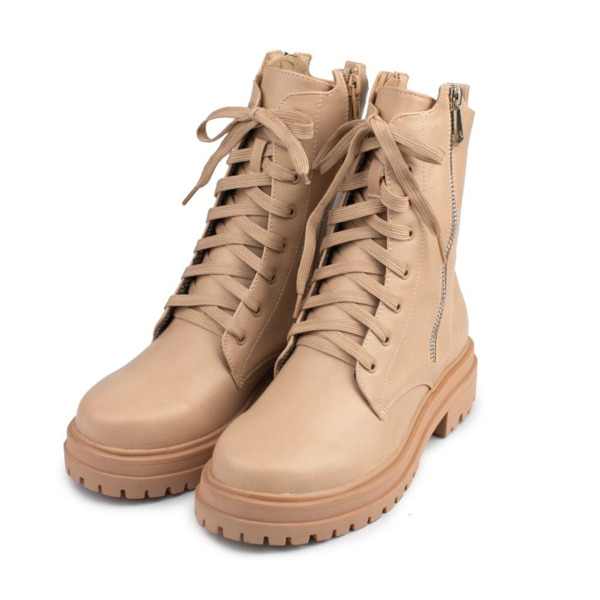 Comprar Botas Militares Mujer Beige Baratas. Diseños Originales