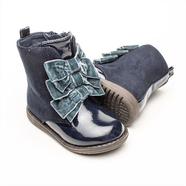 Botas Niña Azul Marino Triple Lazo baratos ZapatitosDeAlba Botas Niña Azul Marino Triple Lazo baratos ZapatitosDeAlba