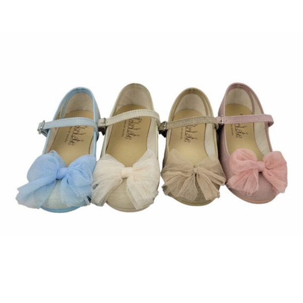 Comprar Merceditas Niña Ceremonias Beige Baratas. Made in Spain